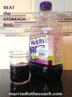 Battle Stomach Bugs with Grape Juice | married to the coach